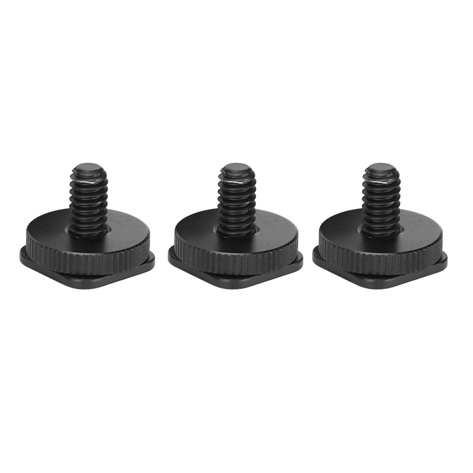 3 Pieces 1/4in Tripod Mount Screw DSLR Camera Hot Cold Shoe Adapter ...