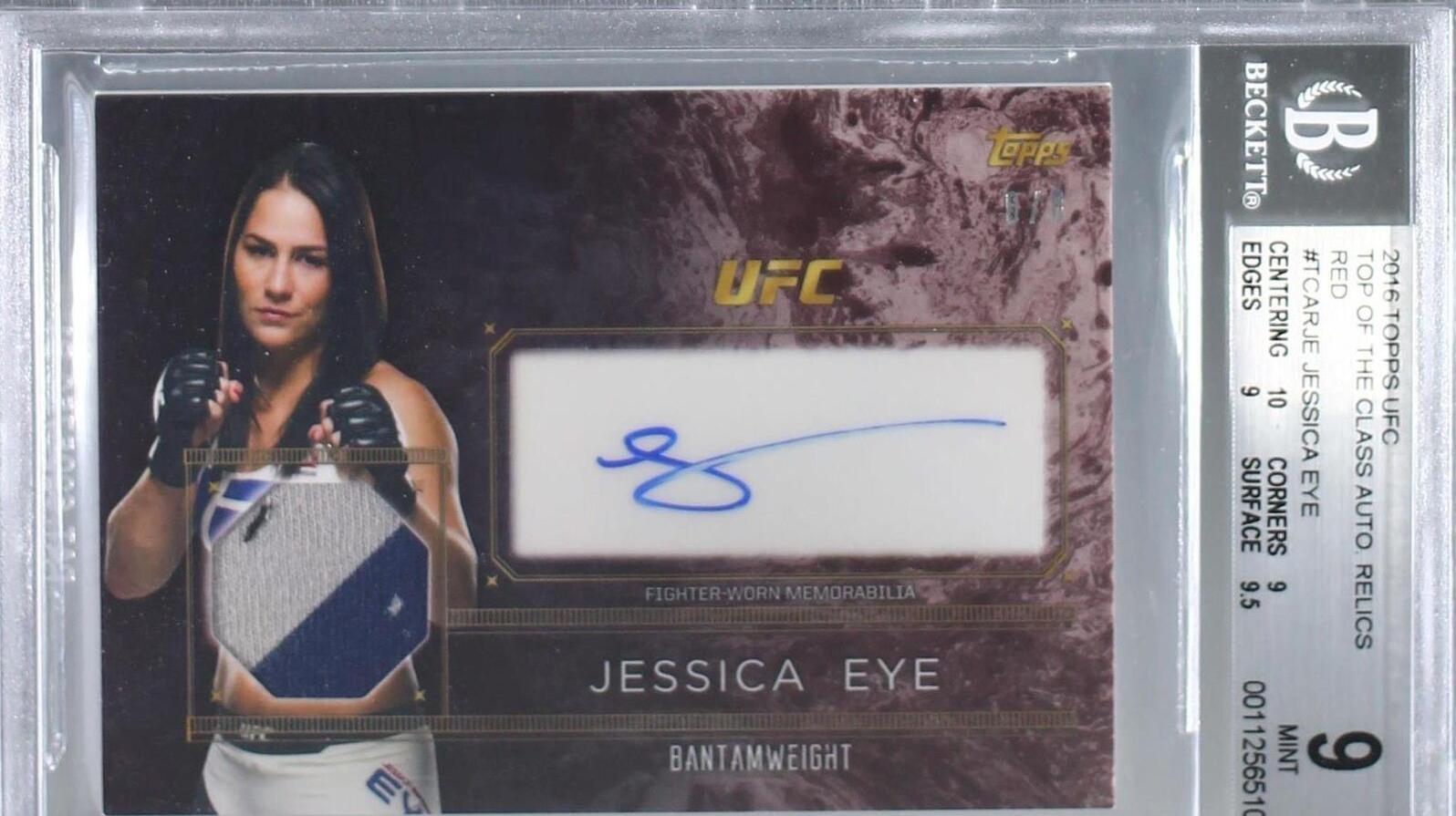 2016 Topps UFC Top of the Class - Autograph Relics Jessica Eye #TCAR-JE ...