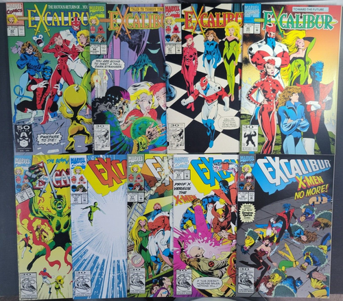 (9) Excalibur Lot #42 - 58 Marvel Comics 44 47 48 49 50 51 52 1992 X ...
