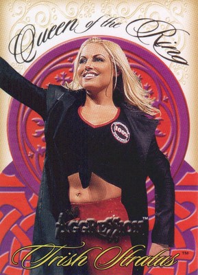 TRISH STRATUS 2003 WWE Fleer QUEEN OF THE RING Insert Card #8QR QUEENS ...