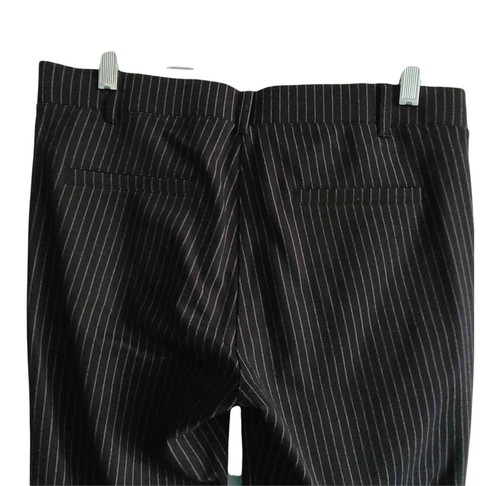 BETABRAND W0076-PIB Black White Pinstripe Straight Classic Dress Yoga ...