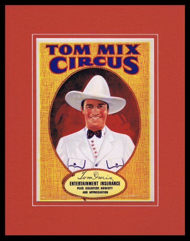 Tom Mix Circus Framed 11x14 Vintage Repro Poster | eBay