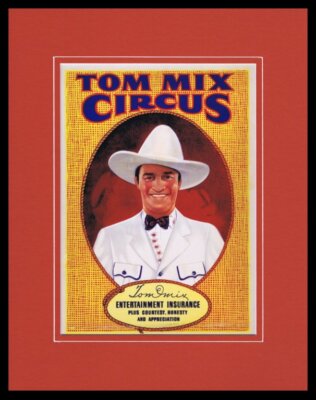 Tom Mix Circus Framed 11x14 Vintage Repro Poster | eBay