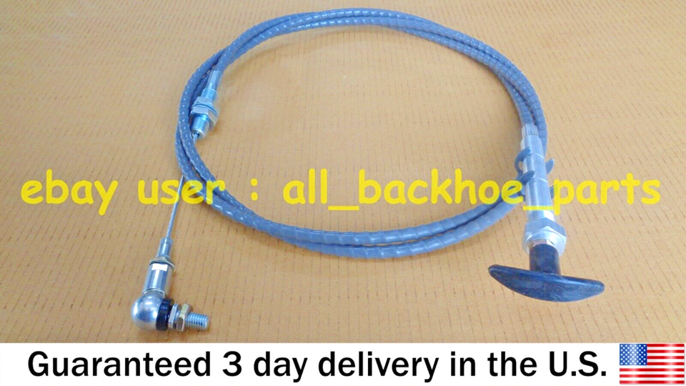 JCB BACKHOE - BOOM LOCK CABLE ASSEMBLY WITH KNOB (PART NO. 910/60106 ...