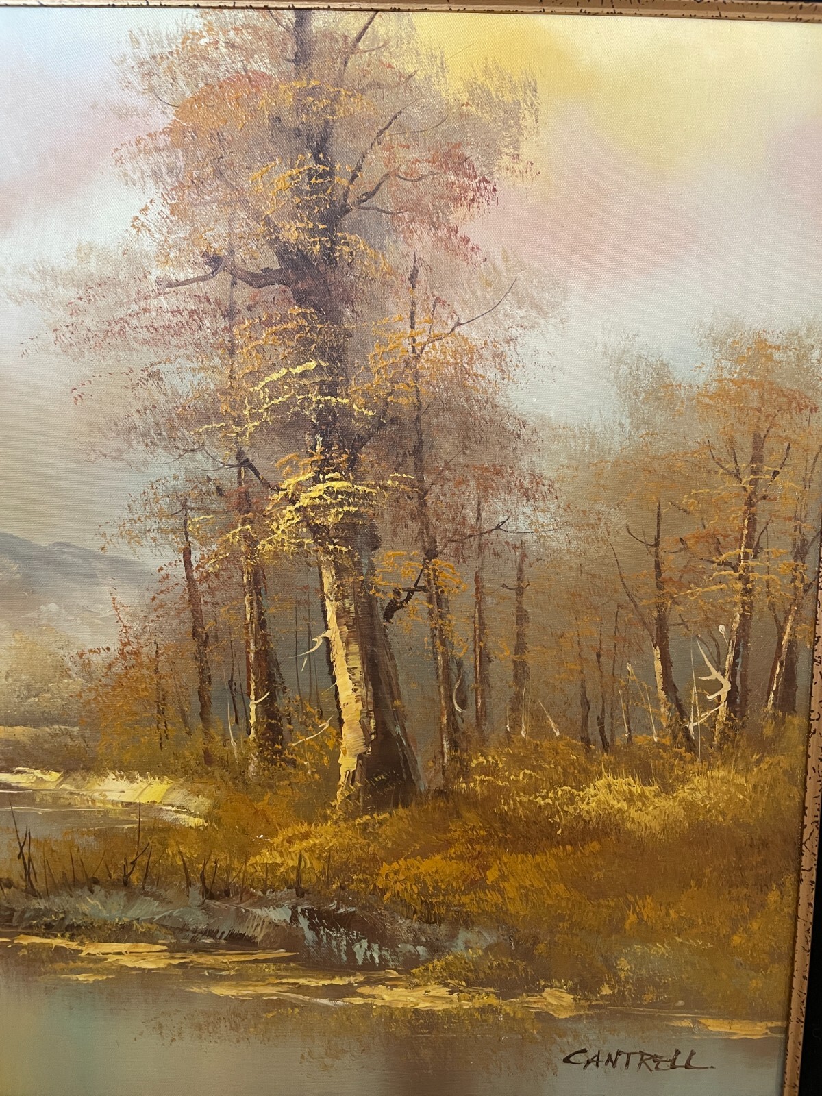 Phillip Cantrell Large Original Oil Painting Nature Landscape 48" X 24 ...