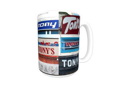 TONY Coffee Mug / Cup featuring the name in actual sign photos | eBay