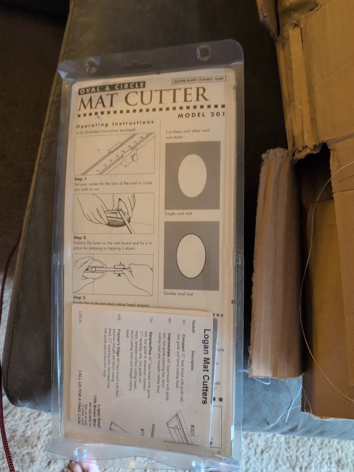 New Logan 3-Step Oval and Circle Mat Cutter Model 201 | eBay
