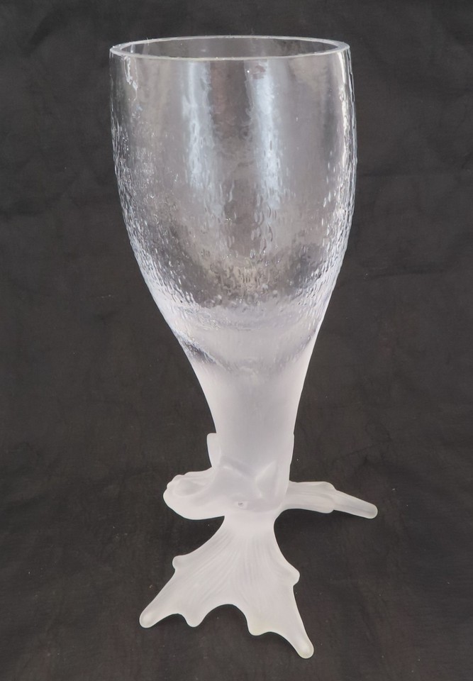 Vas Vitreum Elk Moose Frosted Beer Glass Mikael Kenlind Sweden 9.75 ...