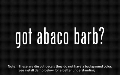 (2x) got abaco barb? Sticker Die Cut Decal vinyl | eBay