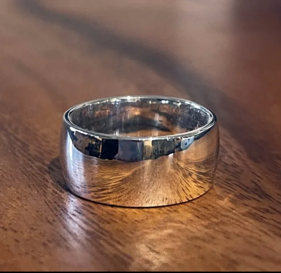 Handmade Solid 925 Sterling Silver Band Statement Band For Men& Women ...