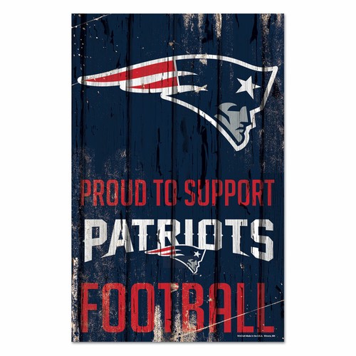 NFL New England Patriots Orgoglioso Support Wood Sign Targa Legno Deko ...