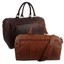 Mens Leather Weekender Holdall by Rowallan Travel Overnight Bag | eBay