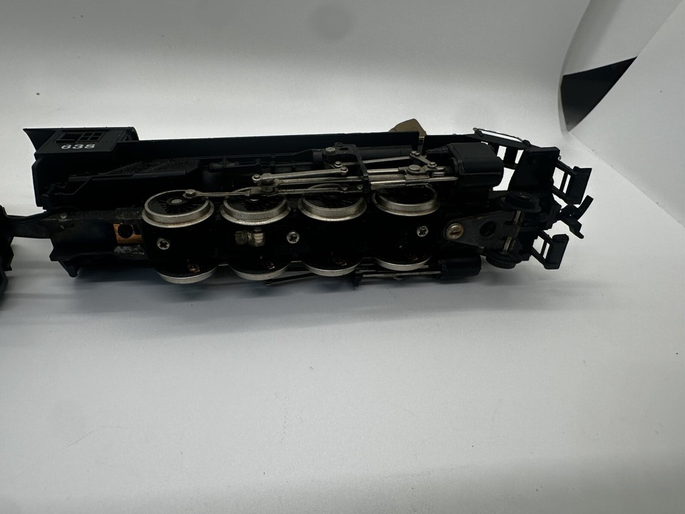 Tyco Ho Scale 2-8-0 #638 Santa Fe Steam Locomotive Engine with Tender ...