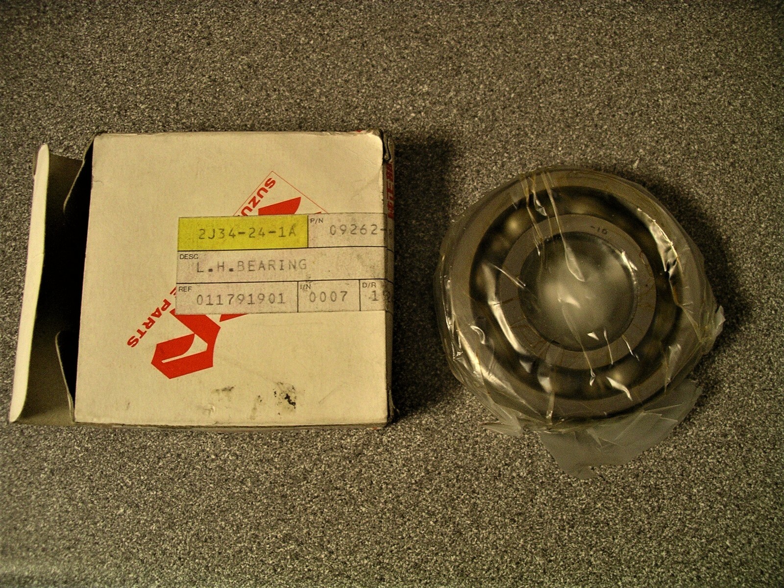 Genuine Suzuki new NOS crank bearing L/H for RG125F FUN RMX250P/R 09262 ...