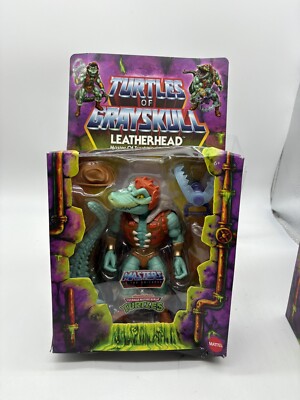 MOTU Origins Turtles of Grayskull LEATHERHEAD Deluxe Figure DAMAGED BOX ...