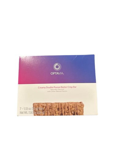 OPTAVIA CREAMY DOUBLE PEANUT BUTTER CRISP BAR - 7 BARS - NEW SEALED ...
