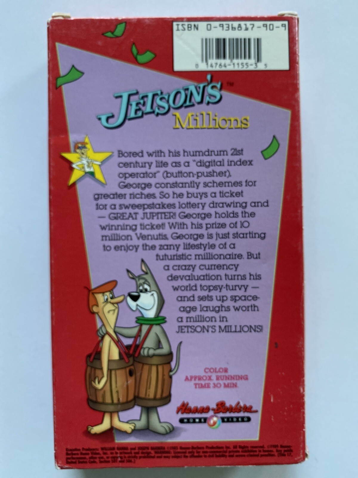 The Jetsons Good Little Scouts & Jetson's Millions VHS 1962 Vintage ...