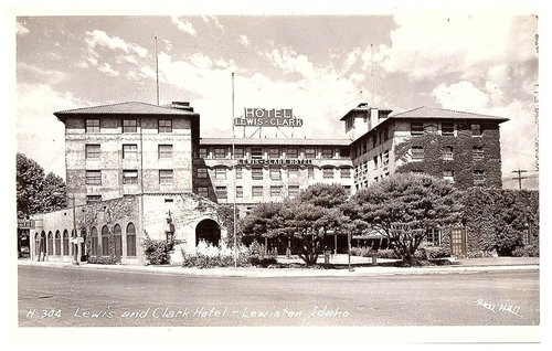 RPPC Postcard Lewis & Clark Hotel Lewiston Idaho by Ross Hall | eBay ...