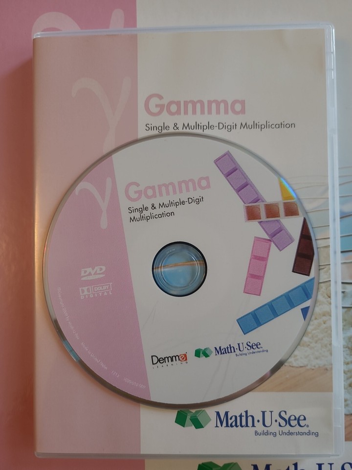 Math-U-See Gamma Instruction Pack Manual & DVD Video kids homeschool ...