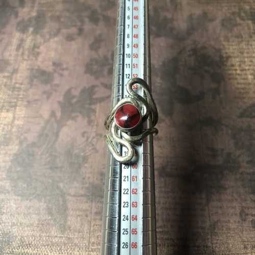 Vintage Faux Red Turquoise Ring Womens Size 8 | eBay