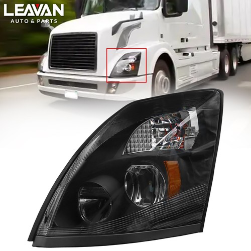 For 2004-2017 Volvo VNL VNX Black LED Headlight Assembly Driver Left ...