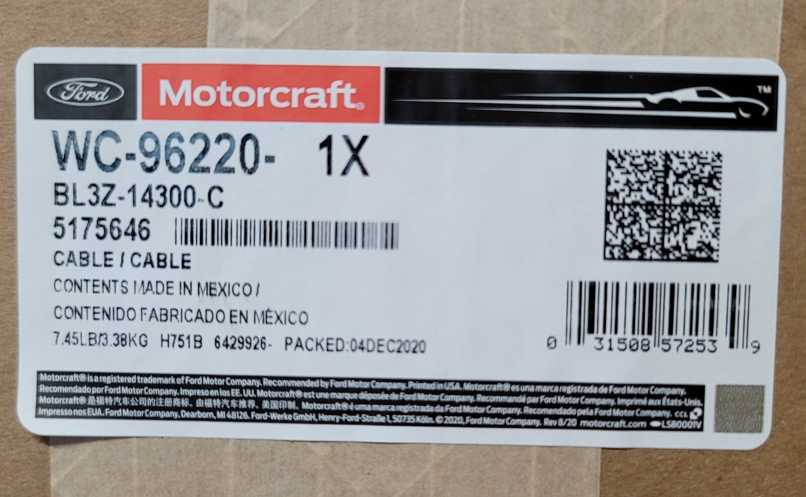 FORD F150 Battery Terminal/Cable Harness Assembly OEM WC-96220 BL3Z ...
