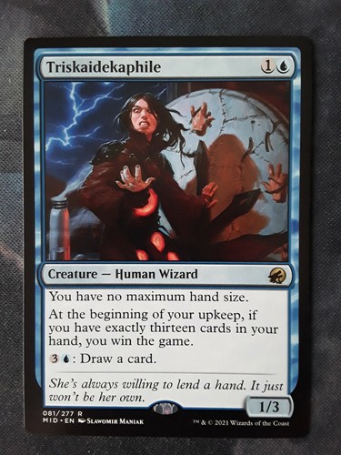 MTG Triskaidekaphile (MID) & Winged Portent (VOW) & Wiretapping (SNC ...