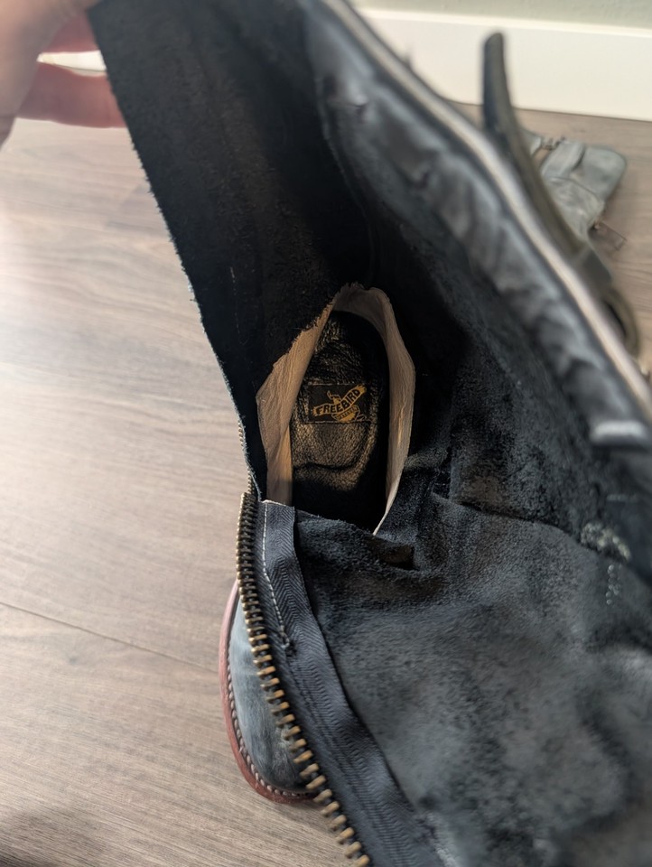 Freebird Ravi Coal Women's Leather Boots Size 8 Lace Up | eBay