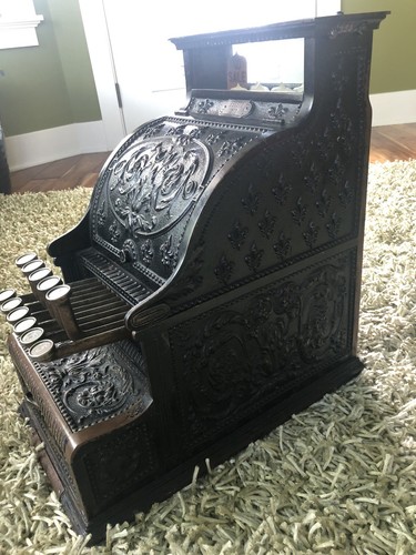 Rare Old Brass National Cash Register #211 General Store Register | eBay