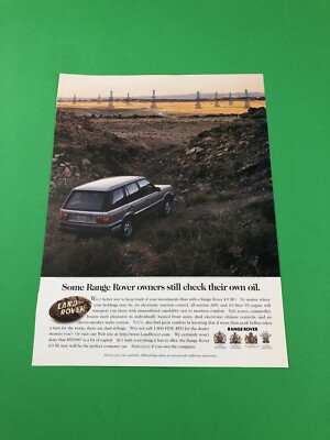 1992 1993 1994 1995 1996 1997 RANGE ROVER ORIGINAL PRINT AD ...