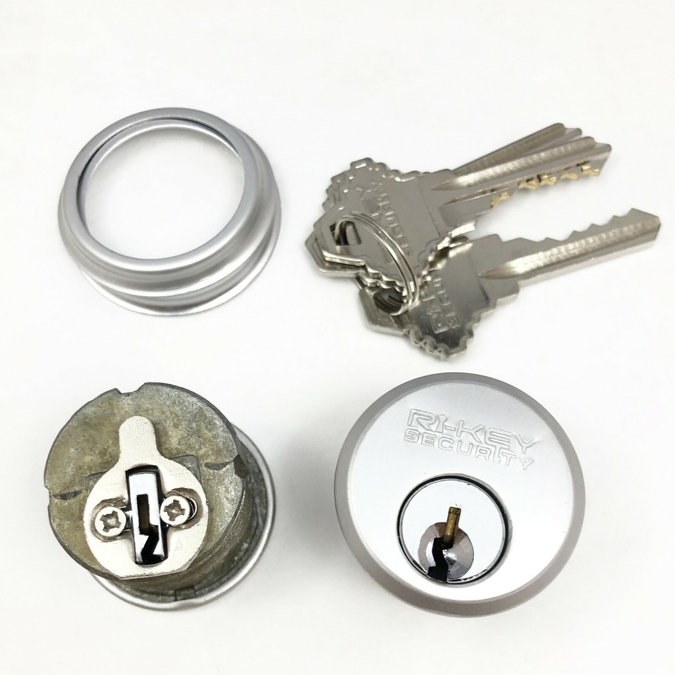 4 New Mortise Lock Cylinders 1" for Store Front Door Adams Rite Brass ...