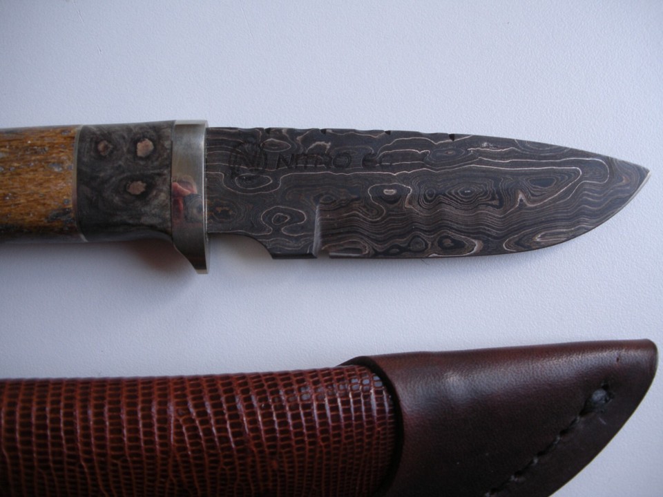 Herb Derr Limited Edition Custom Damascus Steel Knife (1 /60) Stellar ...