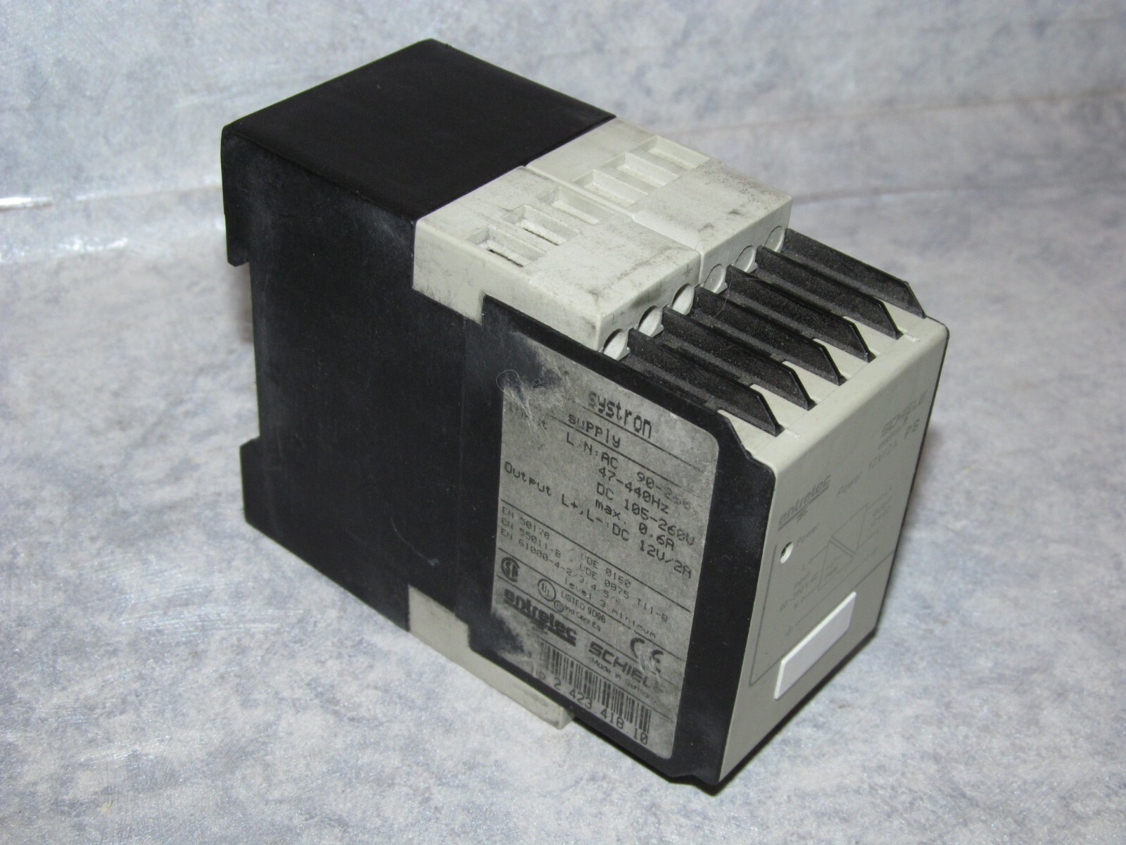 SCHIELE ENTRELEC SYSTRON PS 12V /2A POWER SUPPLY 2.423.418.10 | eBay