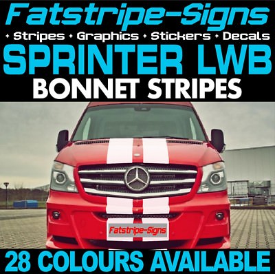 to fit MERCEDES SPRINTER LWB STRIPES GRAPHICS STICKER DECAL CAMPER VAN ...
