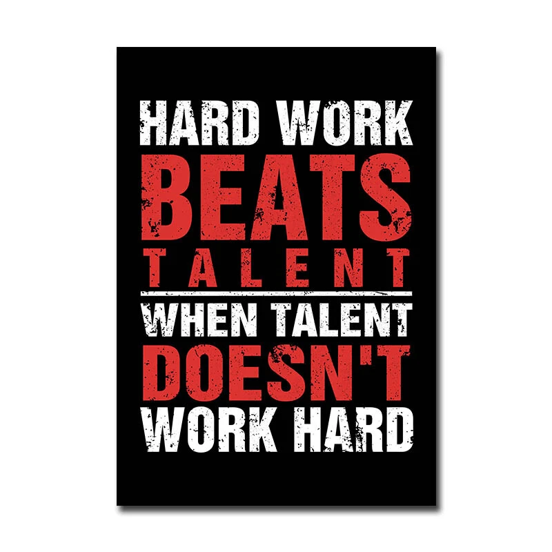 Hard Work Motivational Poster