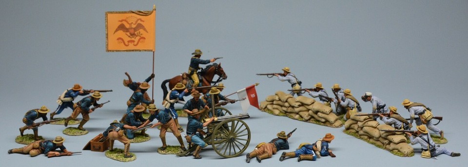 TEAM MINIATURES SPANISH AMERICAN WAR SPA6011 ROUGH RIDER COLONEL TEDDY ...