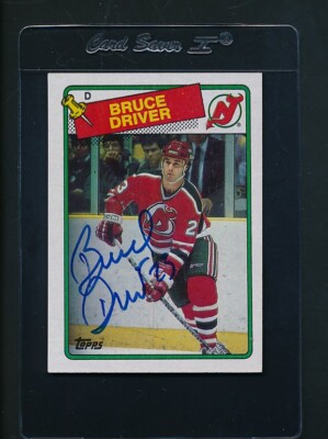 1988/89 Topps #157 Bruce Driver Devils Signed Auto *C9749 | eBay