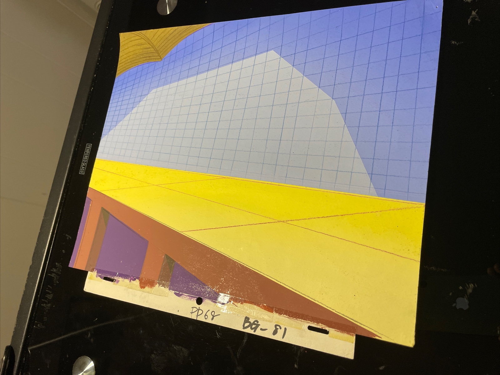 Animation Cel Background Production Art Vintage cartoons Disney Marvel ...