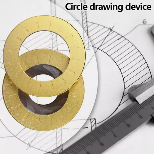 Adjustable Circular Drawing Circle Tool Set Stainless Steel Measuring ...