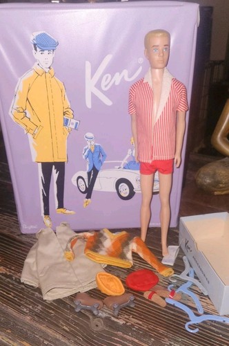 Vintage Barbie's Blonde Ken With Clothing Extras and Carrying Case | eBay