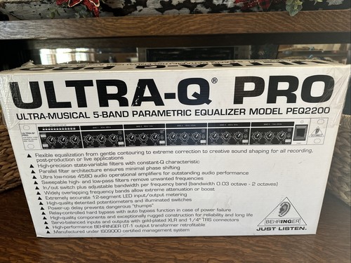 Behringer Ultra Q Pro PEQ 2200 Musical 5-band Parametric Equalizer | eBay