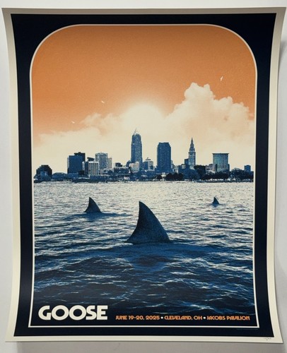Goose The Band Concert Poster Cleveland OH Jacobs Pav 2025 Variant X/85 ...