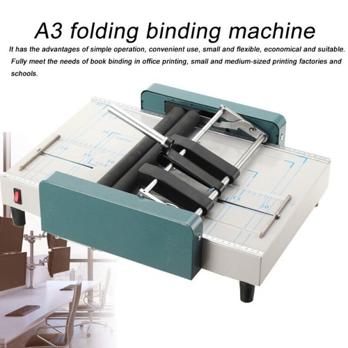 Manual Paper Booklet Binding Folding Machine Staplers Binder Folder ...
