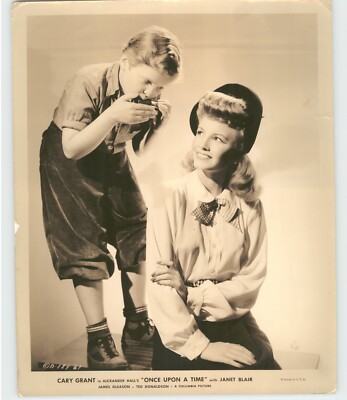 Actress JANET BLAIR, Ted Donaldson 'Once Upon a Time' FILM 1944 Press ...