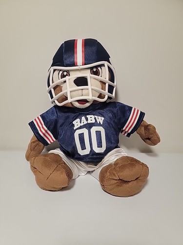 Build a Bear Workshop 2017, Brown Football Bear, 16” plush, Voice Box ...