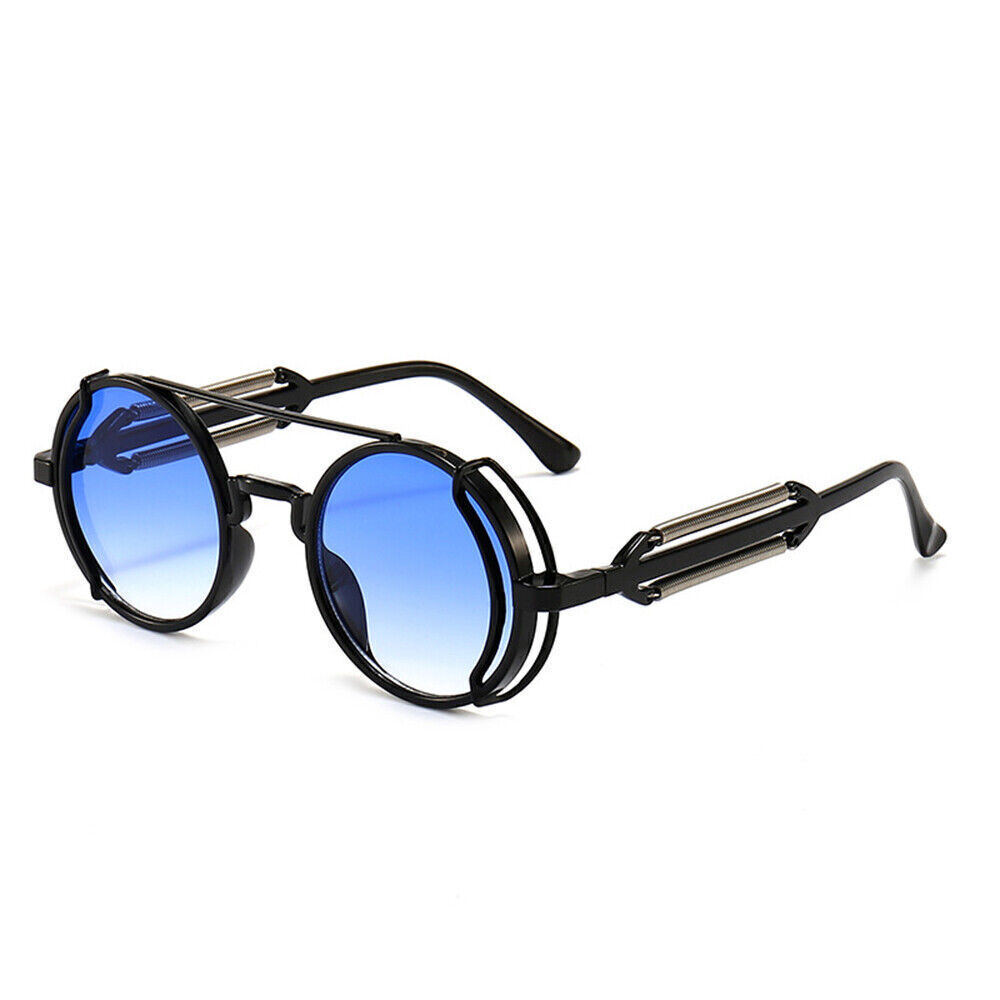 `Steampunk Gothic Sunglasses Retro Punk Unisex Round Circle Glasses ...