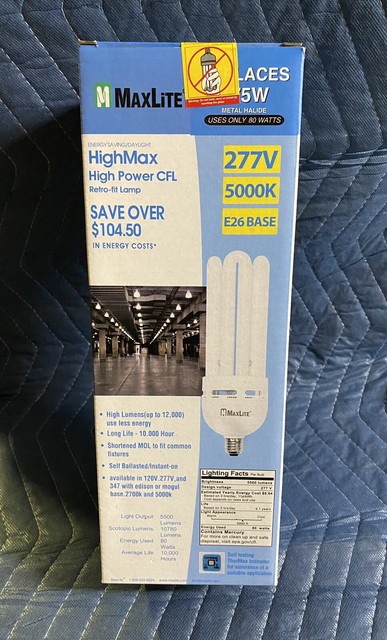 MaxLite Highmax 60w 175w High Power CFL 277v for sale online | eBay