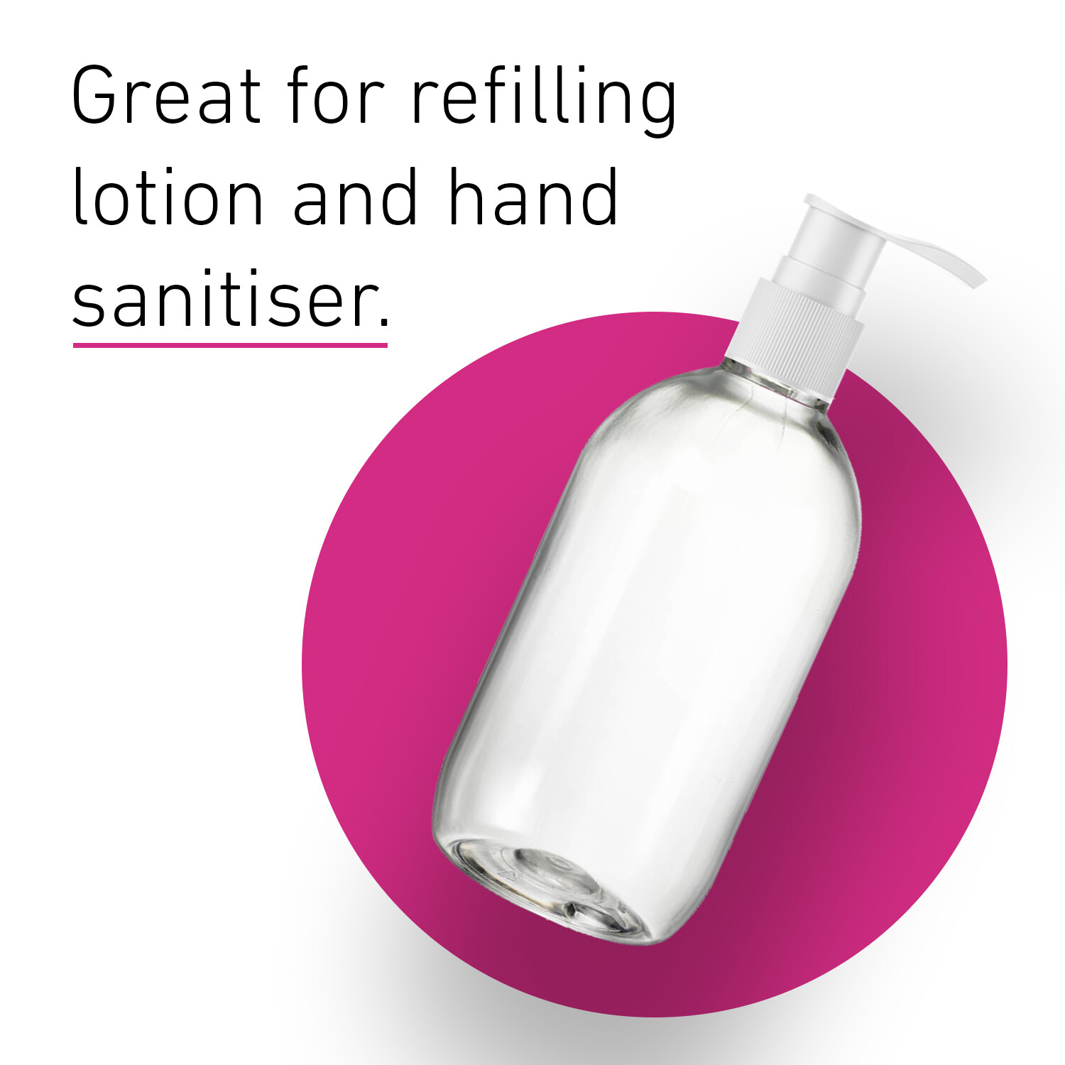 500ML Empty Plastic Pump Bottles for Hand Gels & Lotion *3 Pack* | eBay UK