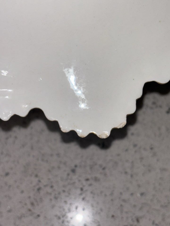 Antique Flight Barr Barr Porcelain Compote Green Pedestal Bowl Early ...