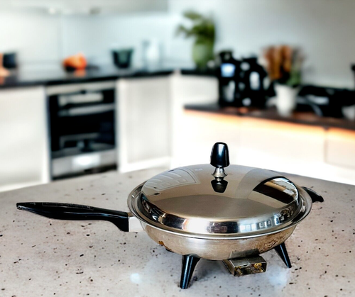 vtg SOCIETY Electric Fry Pan By REGAL WARE MCM test works great | eBay